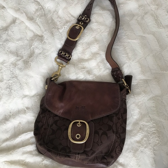 Coach | Bags | Vintage Coach Bleeker Signature Large Flap Bag | Poshmark